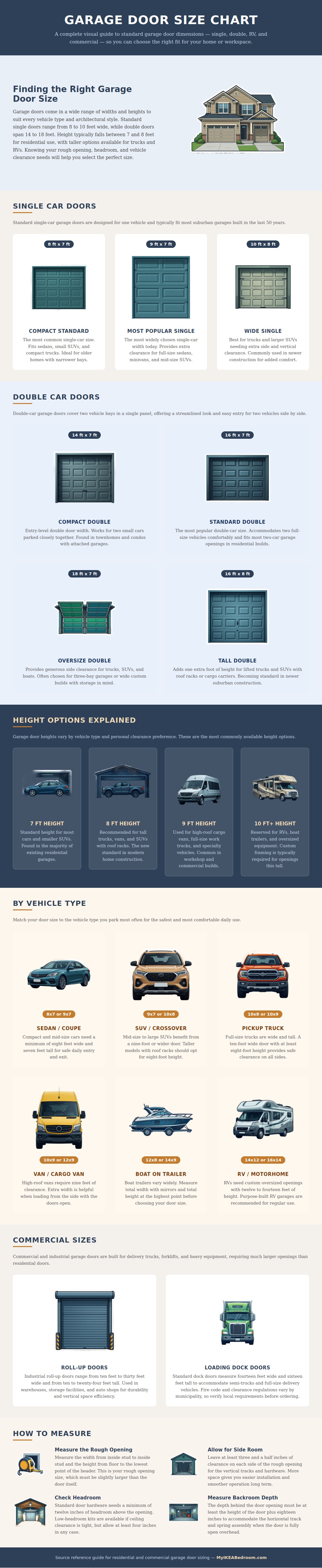 Garage Door Size Chart - MyIKEABedroom