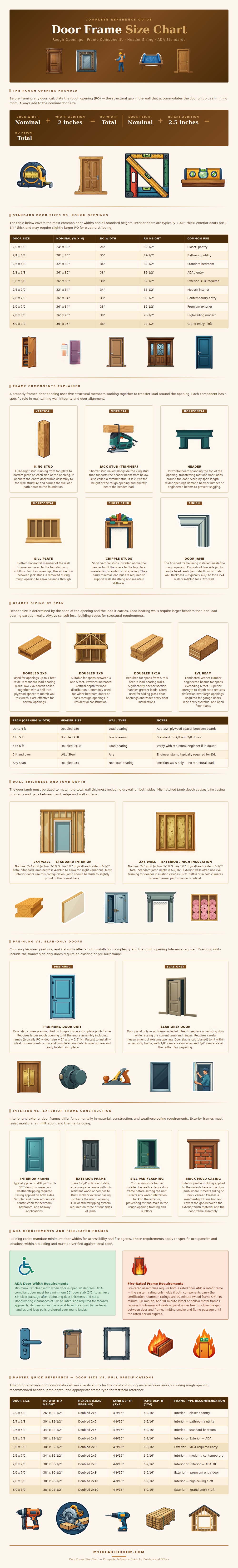 Door Frame Size Chart - MyIKEABedroom